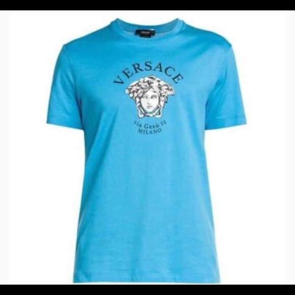 Versace | Shirts | Versace Via Gesu Medusa Logo T Shirt | Poshmark